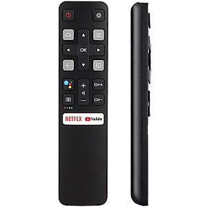 Universal Remote for All TCL Smart TV, TV Remote Control Replacement RC802V for All TCL TV Android 4K TVs - No Setup Required [Without Voice Command]