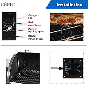 Replacement for Pit Boss Pellet Grills Digital Temperature Control Panel Kit, with Thermostat Controller Board, Temperature Probe, Hot Rod Ignition Meat Probe