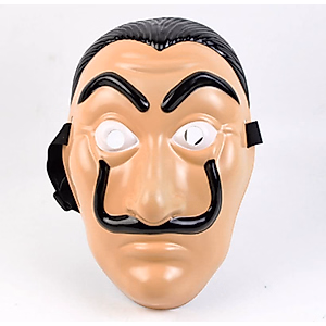 Gmasking PVC Salvador Mustache Dali Halloween Party Costume Exclusive Mask