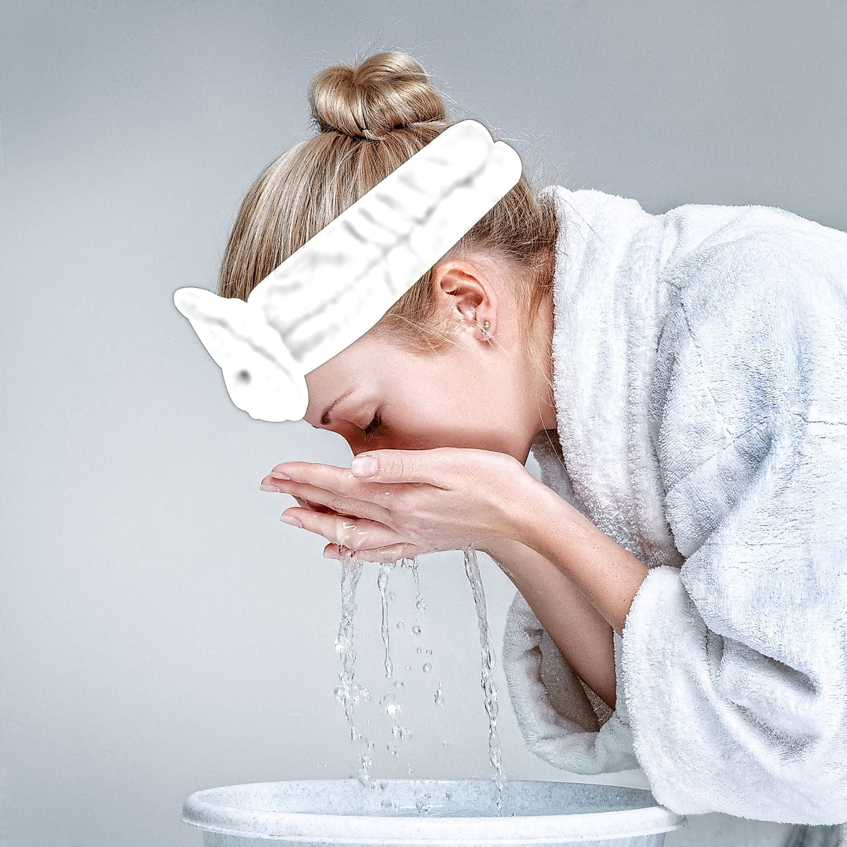 Spa Headband, Bow Makeup Headband for Washing Face, High Elasticity Bowknot Coral Fleece Skincare Headbands for Women Girls