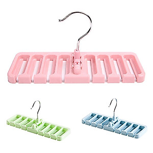 OKOKMALL US--Closet Storage Rack Tie Belt Scarf Organizer Space Saver Rotating Hanger Holder