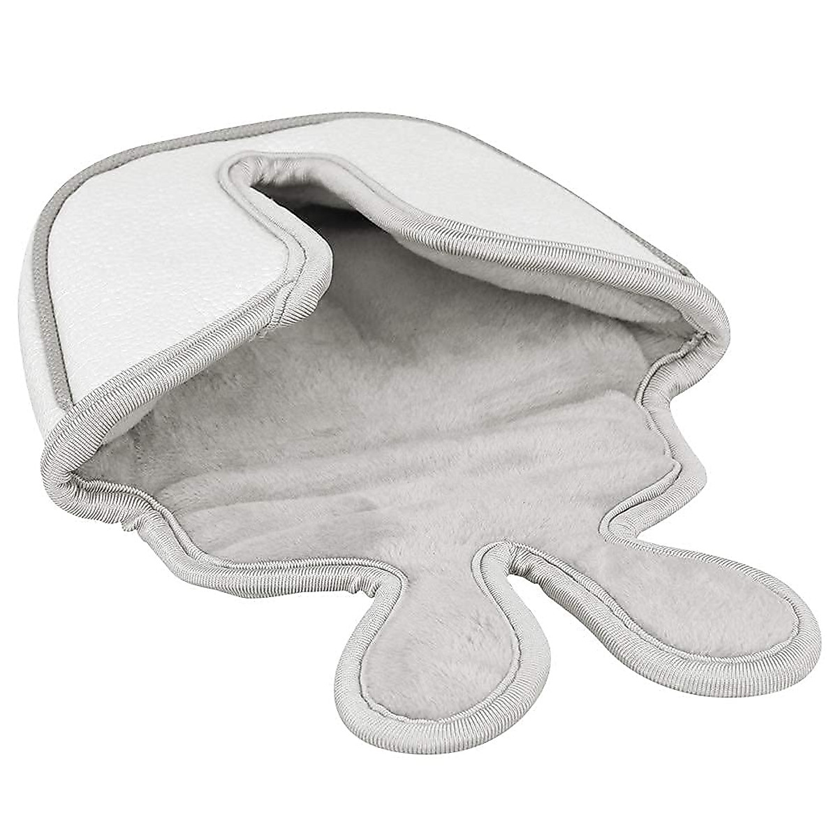 BIG TEETH Golf Head Covers Mid Mallet Putter Cover Fit for Odessey Backstryke Center Shaft Putter (White)