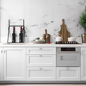 30-Pack 2in Brushed Nickel Cabinet Knobs - Silver Pulls for Kitchen Cabinets and Dressers