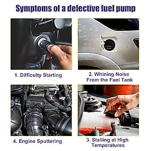 ACROPIX Low Pressure Electric Fuel Pump Assembly Fit for Mercury Marine 4.3L 5.0L 5.7L 262 305 350 861155A3 861155A2 - Pack of 4