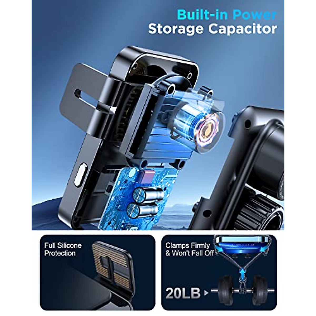 Wireless Car Charger, Cup Holder Wireless Charger, Tollefe 15W Qi Fast Charging Phone Holder, Auto Clamping Height Adjustable Non-Shaking Phone Mount for iPhone 14 13 12 Pro Max X XR, Samsung S22 S21