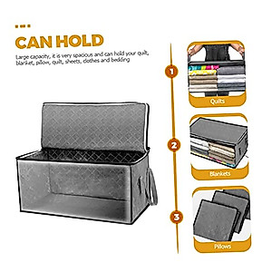 STOBAZA Box Multi-function Coats Reinforced Bag Foldable Containers Bins Oxford Sturdy Blankets Sweaters T- Holder Practical Container Stackable Wardrobe Frame Handle Window Blanket Clo