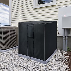 WLEAFJ Air Conditioner Cover for Outside Units, Heavy Duty AC Unit Cover Outdoor for Winter Fits up to 26 x 26 x 32 inches