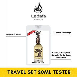 Lattafa Perfumes Eternal Oud Tester EDP Unisex 20ml, 0.70 Fl Oz (Pack of 1), 20.0 milliliters