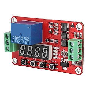 FRM01 Multifunction Infinite Loop Timing Self-Lock Relay Cycle Timer Module Automation Delay