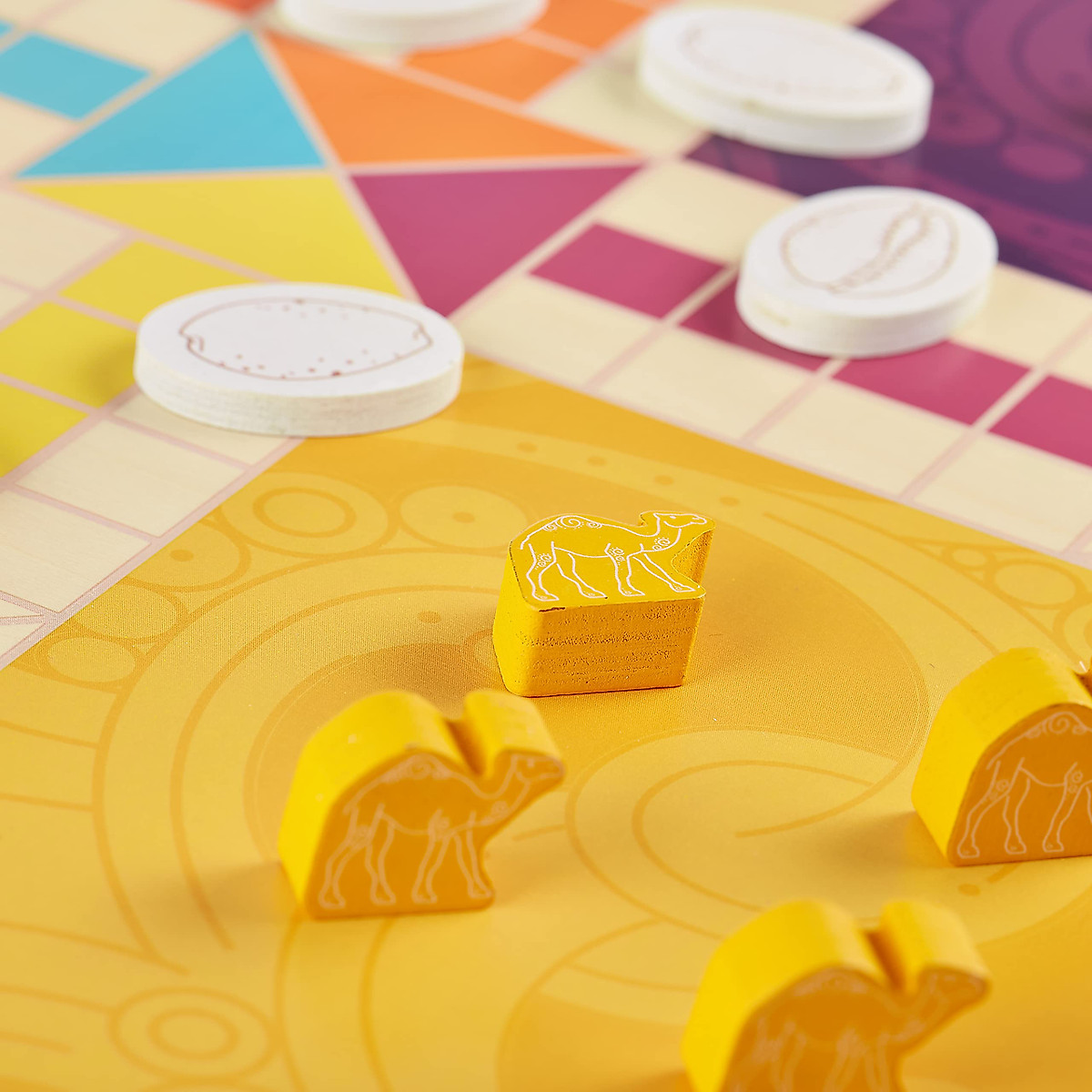 Pachisi: India's Game of Twenty-Five - Features 2-in-1 Modern and Traditional Rulesets - Double-Sided Board Game with Colorful Animal Pawns and Wooden Cowrie Shell - Family Game Night for 2-4 Players