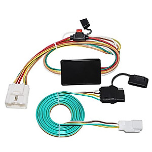 MECMO 4-Pin Trailer Wiring Harness 56217 for 2008-2019 Toyota Highlander, 2018-2022 Lexus RX 350, 4-Way Flat Towing Hitch Wiring for Trailer Light Connect, Factory Tow Package Required