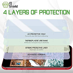 IQShield Screen Protector Compatible with Apple iPhone SE (2020)(2-Pack) Anti-Bubble Clear Film