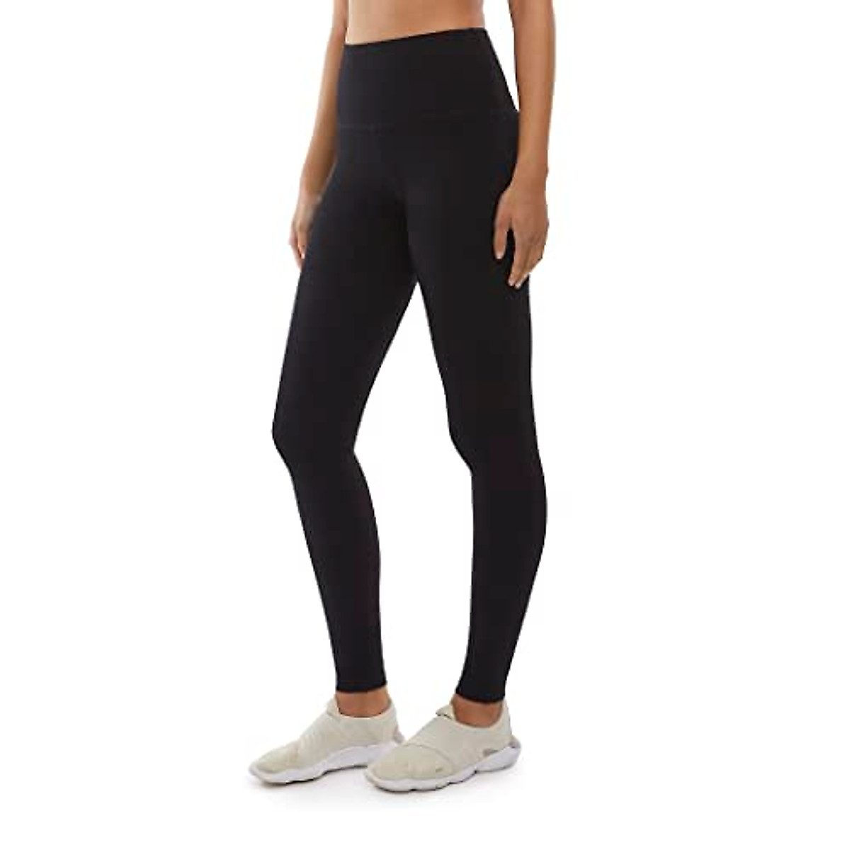 Danskin Women's BCI Full Length Ankle Leggings, Black Salt, Large