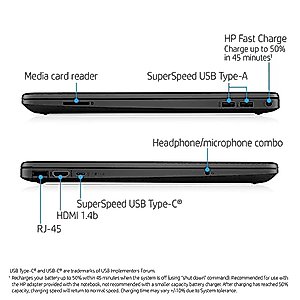 2022 Newest HP Notebook 15 Laptop, 15.6" Full HD Screen,Intel Celeron N4020 Processor, 16GB DDR4 Memory, 1TB SSD, Online Meeting Ready, Webcam, Type-C, RJ-45, HDMI, Windows 11 Home, Black