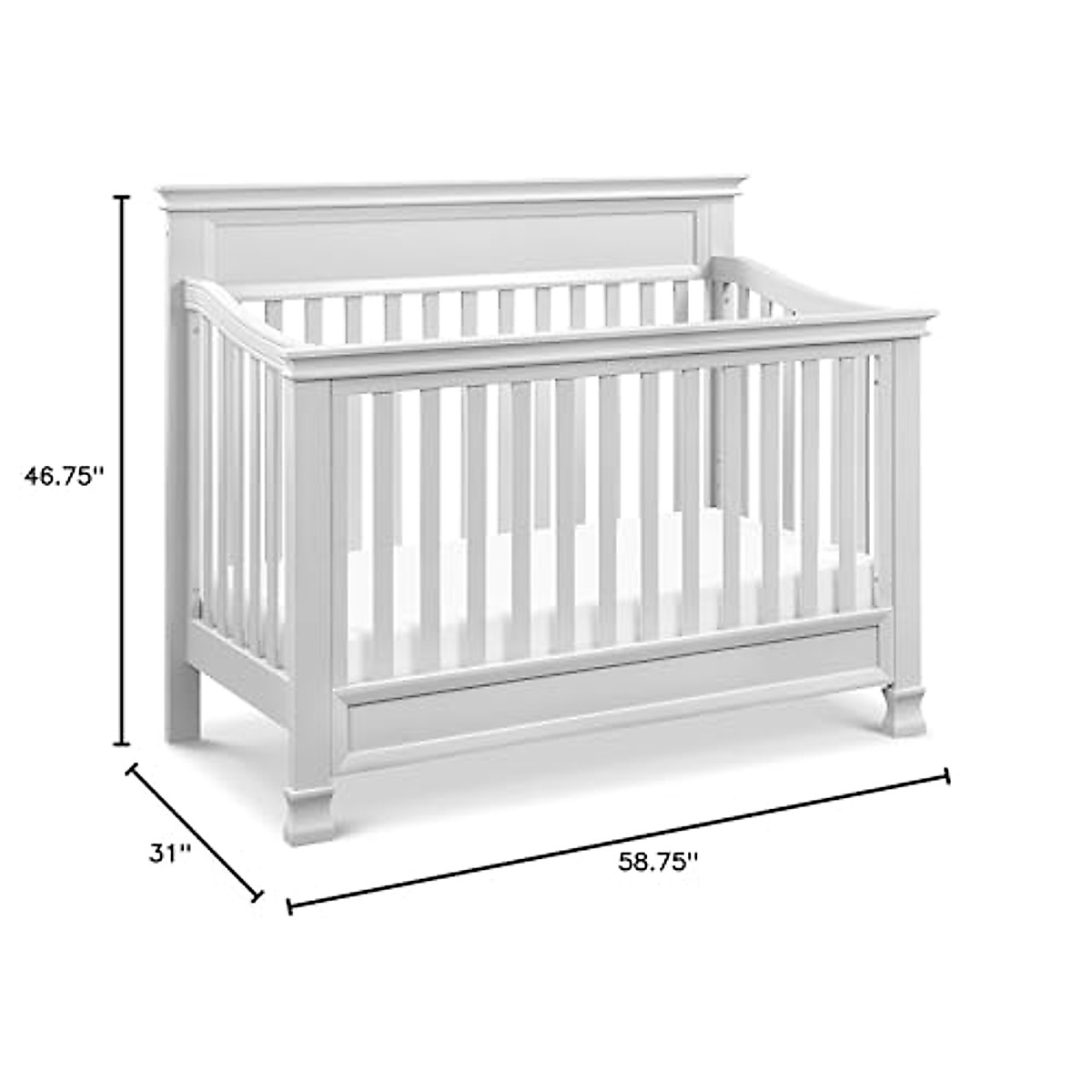 Namesake Foothill 4-in-1 Convertible Crib in Cloud Grey