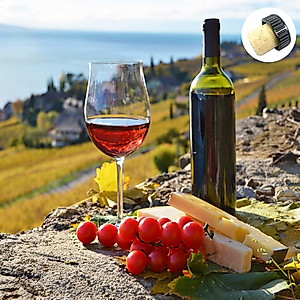 30 Pcs T-Shaped Wine Bottle Corks, T-Shaped Cork Plugs, Reusable Wine Bottle Stopper, Wine Bottle Cork Stopper with Plastic Tops, Sealing Plug Bottle Stopper for Wine Beer Bottle Glass Bottles