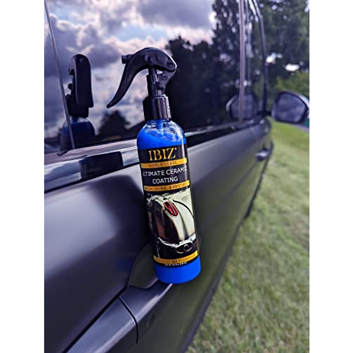 IBIZ Ultimate Ceramic Coating Car Wax - Spray Wax Paint Sealant - SiO2 Advanced Technology For Unparalleled Shine & Protection