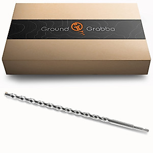 GroundGrabba Steel Masonry Drill Bit (24 Inch Hex Speed Shank)
