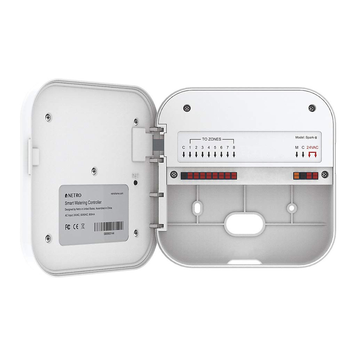 Netro Spark Smart Sprinkler Controller, WiFi, Weather Aware, Remote Access, Compatible with Alexa (16 Zone)