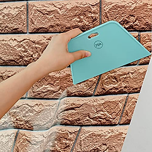 FOSHIO Wallpaper Smoothing Tool, Blue Flexible Wallpaper Squeegee Smoothing Tool for Wallpaper Smoother for Installation, Perfect for Vinyl Crafts, Smoothing Peel and Stick Wall Paper, Window Films