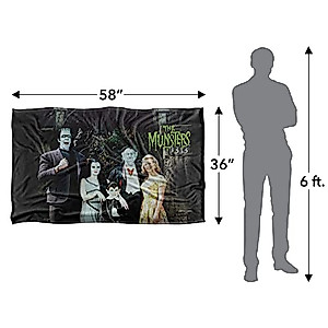 Trevco The Munsters Family Silky Touch Super Soft Throw Blanket 36" x 58"