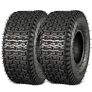MaxAuto Lawn & Garden Tire 15X6-6 4PR Tubeless, 2Pcs
