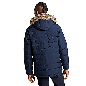 Eddie Bauer Men's Boundary Pass Down Parka, Medium Indigo, Large