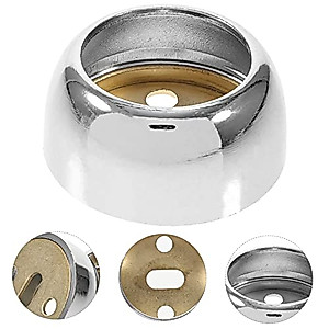 Alipis 40 Pcs Heavy Duty Brackets Heavy Duty Shower Curtain Rod Shower Curtain Holder Socket Holder Closet Rods Shower Curtain Rod Holder Shower Rod Holders for Wall Rod Bracket Silver