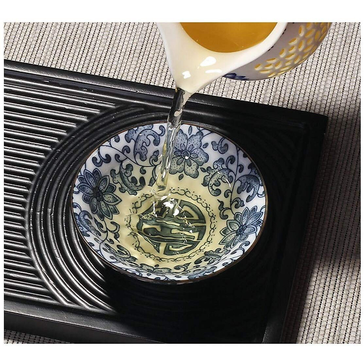 Kungfu Teacup,Chinese Long-Quan Celadon Teacup,Set of 6