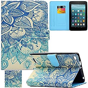 Artyond Case for Kindle Fire 7,Kindle Fire HD7 Case,Multi-Angle Viewing Stand Case with Card Slots Case for Amazon Kindle Fire 7 (9th & 7th & 5th Generation, 2019 2017 2015 Released), Green