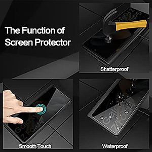 YWXTW Compatible for Front Samsung Galaxy Z Fold 4 Privacy Screen Protector, 2 Pack Anti Spy Tempered Glass with 2 Pack Camera Lens Protector, Anti Scratch, Bubble Free, Case Friendly