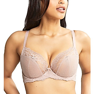 Panache Womens Ana Non-Padded Plunge Underwire (9396) Bra, Vintage, 36DD US