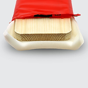 Dixie EMS Padded Wood Splint with Vinyl Casing for Fractured Limbs, Full Arms, Legs, Waterproof Medical Splints for First Aid, Sports and Emergency Support, Orange - 36 Inch