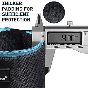 Lightdow 4pcs Pack Lens Pouch 5mm Thick Soft Neoprene DSLR Lens Bag