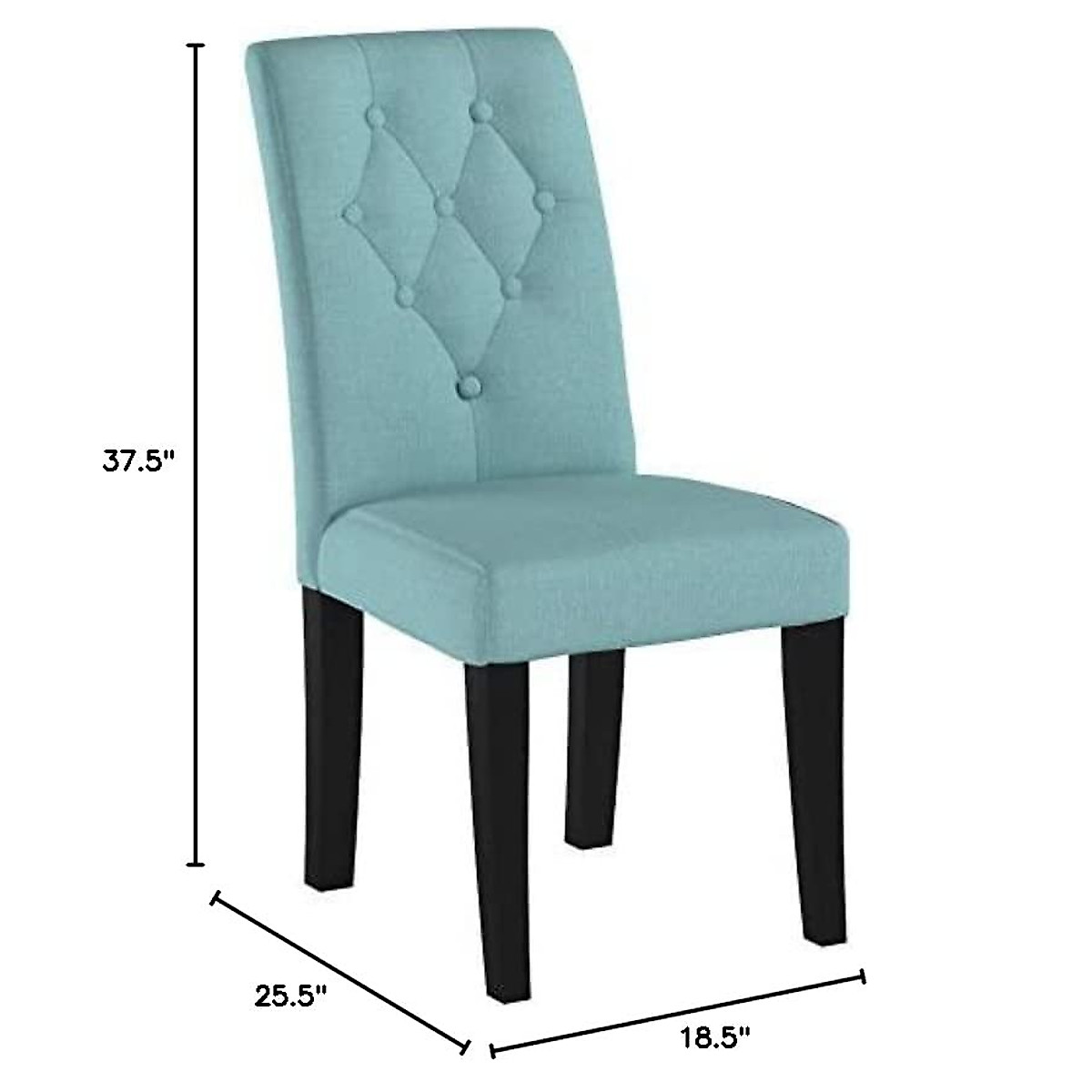 Christopher Knight Home Nyomi Fabric Dining Chair, Blue