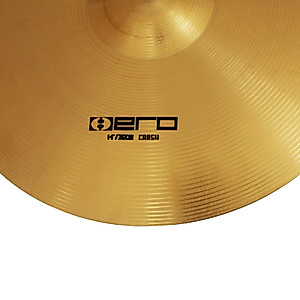 Arborea Brilliant Finish 14" Crash Cymbal Bright Sound Drum Practice Cymbal for Drum Set