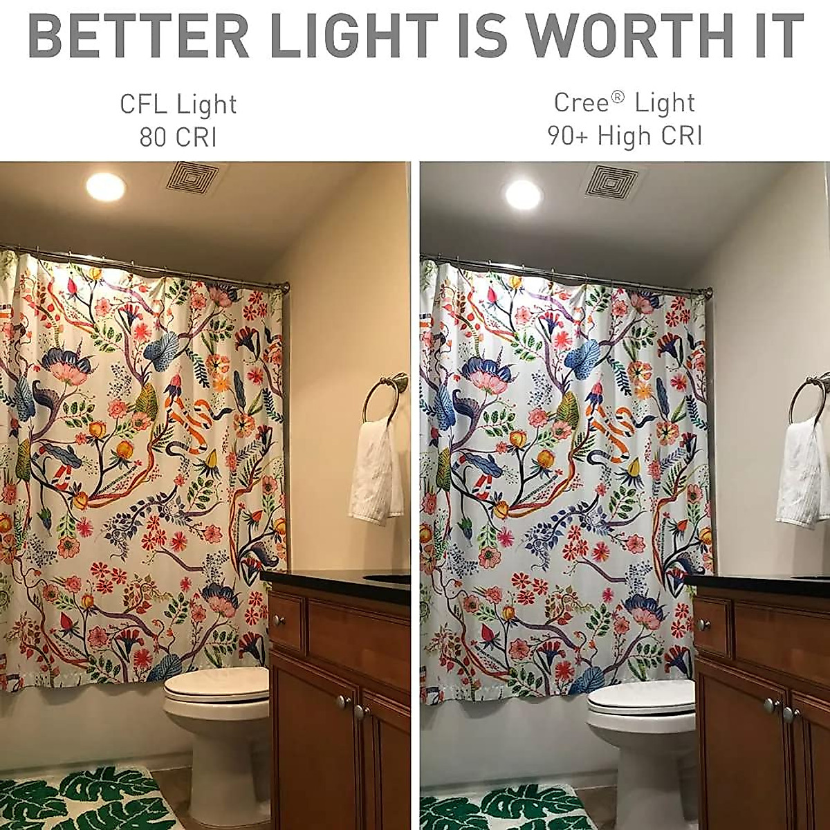 Cree Lighting Exceptional Series BR30 Bulb, 5000K Dimmable LED Bulb, 100W + 1400 Lumens, Daylight, 1 Pack