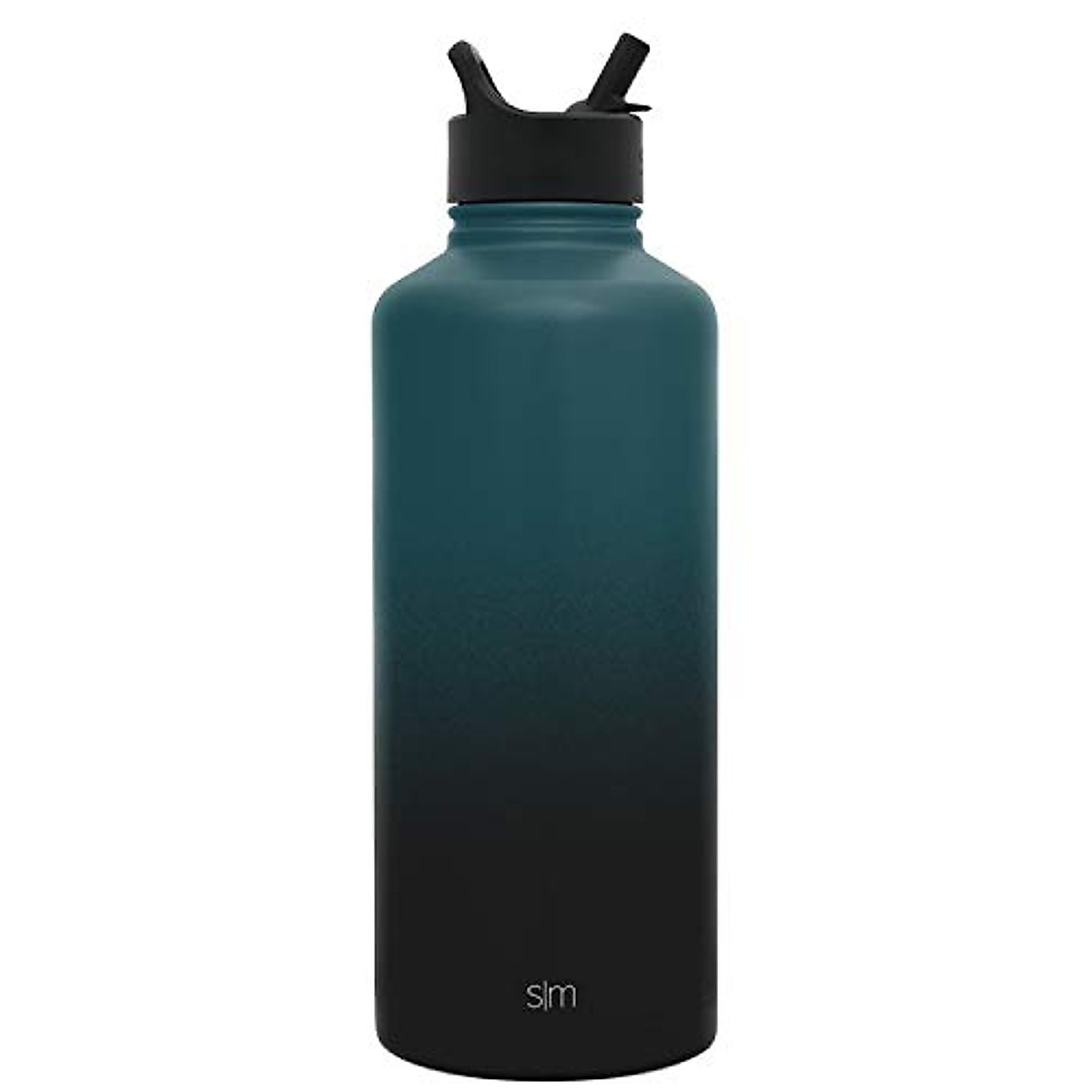 Simple Modern Water Bottle with Straw Lid Vacuum Insulated Stainless Steel Metal Thermos | Big Reusable Leak Proof BPA-Free Flask for Gym, Travel, Sports | Summit Collection | 84oz, Moonlight