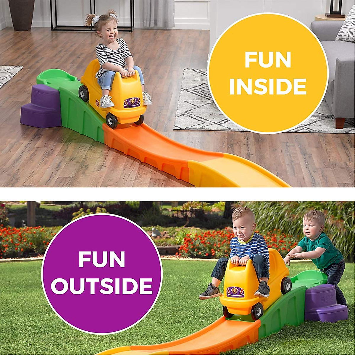 Step2 Up & Down Roller Coaster Ride On, Multicolor (711400)