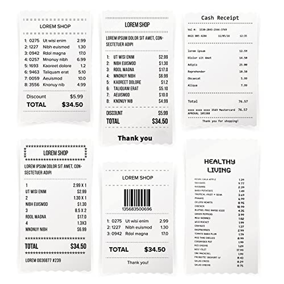 Dioche Receipt Printer, Mobile Thermal Printer, Compatible with Smart Phone, Computer Systems for Restaurant Sales Retail