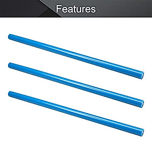 Othmro 10Pcs Hot Glue Sticks 9.8" Length 0.43" Dia Glue Sticks Bulk, Hot Glue Gun Refill Sticks, Hot Melt Adhesive Glue Stick All-Purpose Dual Temp Glue Sticks (Blue)