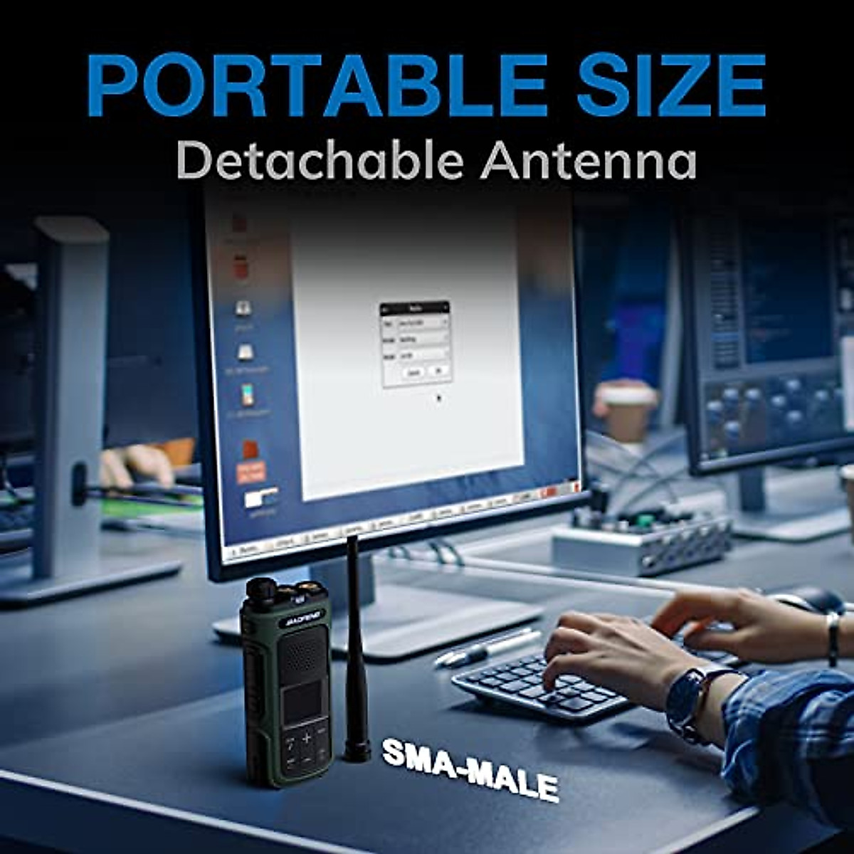 BAOFENG G11S GMRS Radio, NOAA Weather Radio Walkie Talkie Rechargeable, Long Range Two Way Radio with Earpiece, DIY GMRS Repeater Channels, Rechargeable GMRS Handheld Radio, 1 Pair