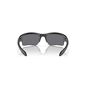 Oakley Men's OO9200 Quarter Jacket Rectangular Sunglasses, Matte Black/Grey, 61 mm
