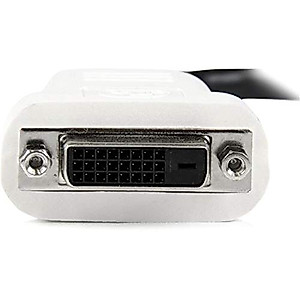 StarTech.com DisplayPort to DVI Adapter - DisplayPort to DVI-D Adapter/Video Converter - 1080p - DP 1.2 to DVI Monitor/Display Cable Adapter Dongle - DP to DVI Adapter - Latching DP Connector (DP2DVI)