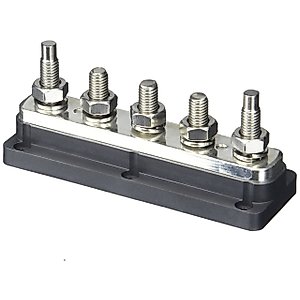 BEP Marinco Power Products 650A 5 Stud Buss Bar grey