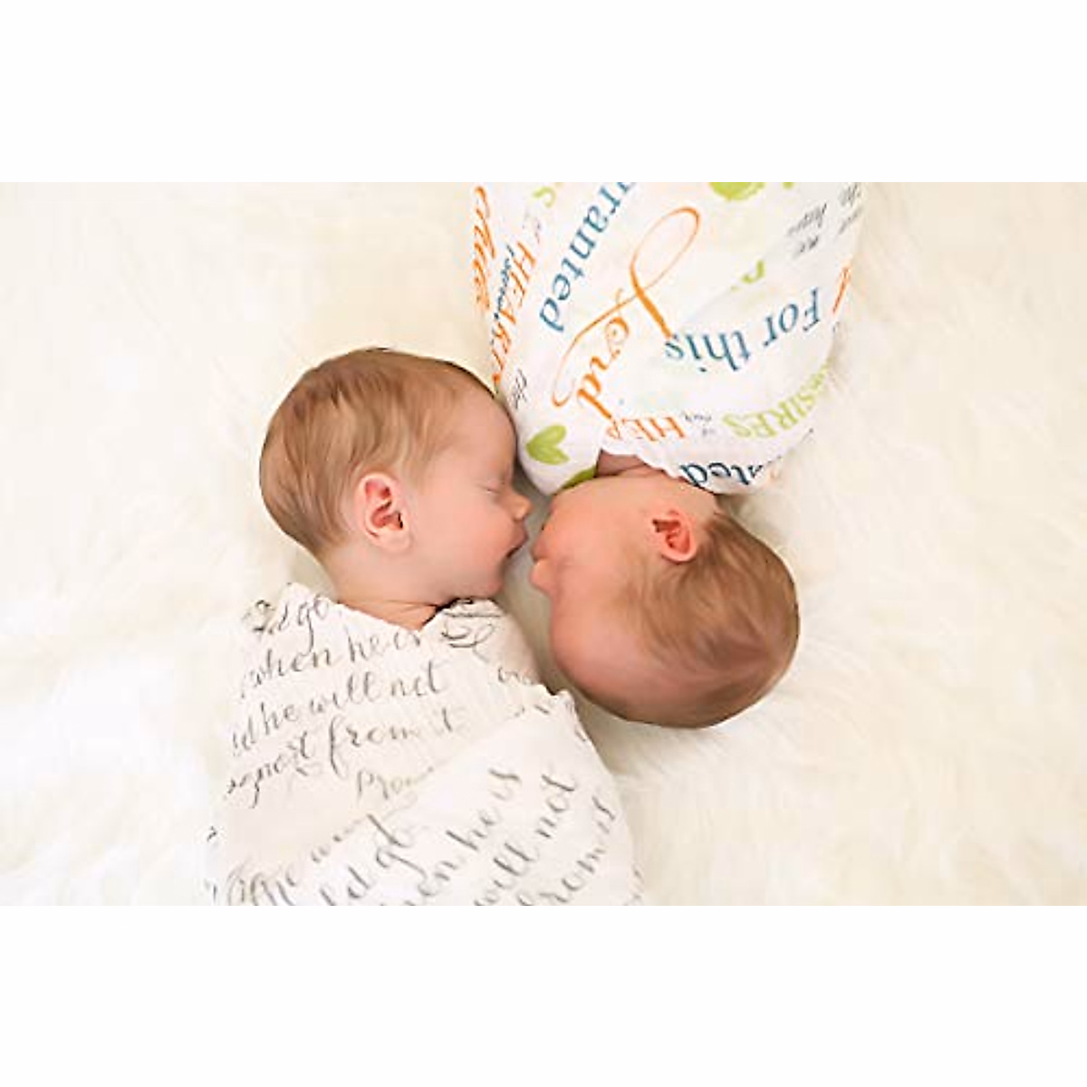 Jeremiah Scripture Swaddle Blanket Gift Set, for I Know The Plans I Have for You, Ultra-Soft 100% Cotton Muslin Receiving Blankets, Extra Large, 2 Pack