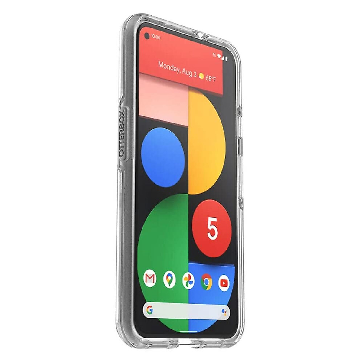 Otterbox Symmetry Clear Case for Pixel 5, Shockproof, Drop Proof, Protective Thin Case, 3X Tested to Military Standard, Clear