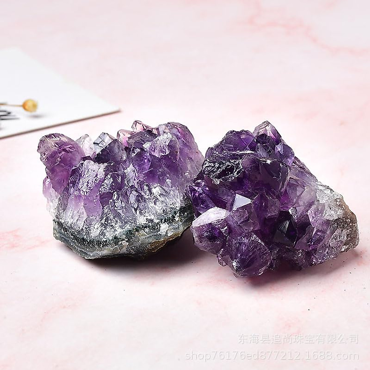 AierCrystal Amethyst Crystals, Amethyst Clusters ，Raw Amethyst, Natural Amethyst Healing Crystal Stones (About 2 Ounces)
