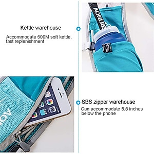 Win.Deeper 5L Lightweight Running Backpack Outdoor Sports Trail Racing Marathon Hiking Fitness Bag Hydration Vest Pack (Black + 500ML Water Bottle)