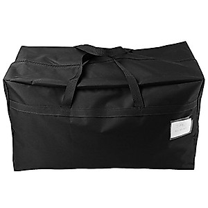 iwill CREATE PRO 100L Oversize Ornament Water Resistant Tote Storage Bag with Carry Handles, Compatible with IKEA Frakta Carts, Black
